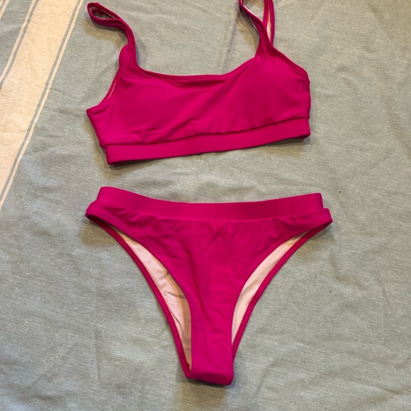 Swim | Vibrant Pink Bikini Set | Poshmark